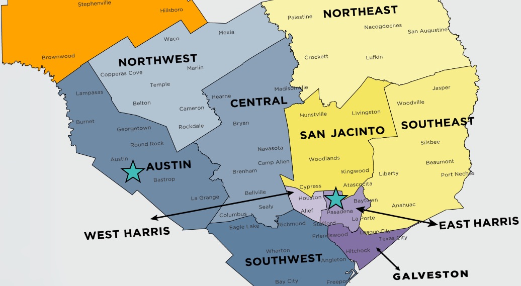 Map of the Diocese - EDOT